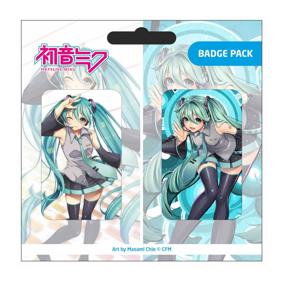 Hatsune Miku Badge pack, set of 2 (Art by Masami Chie) Wholesale Anime ...