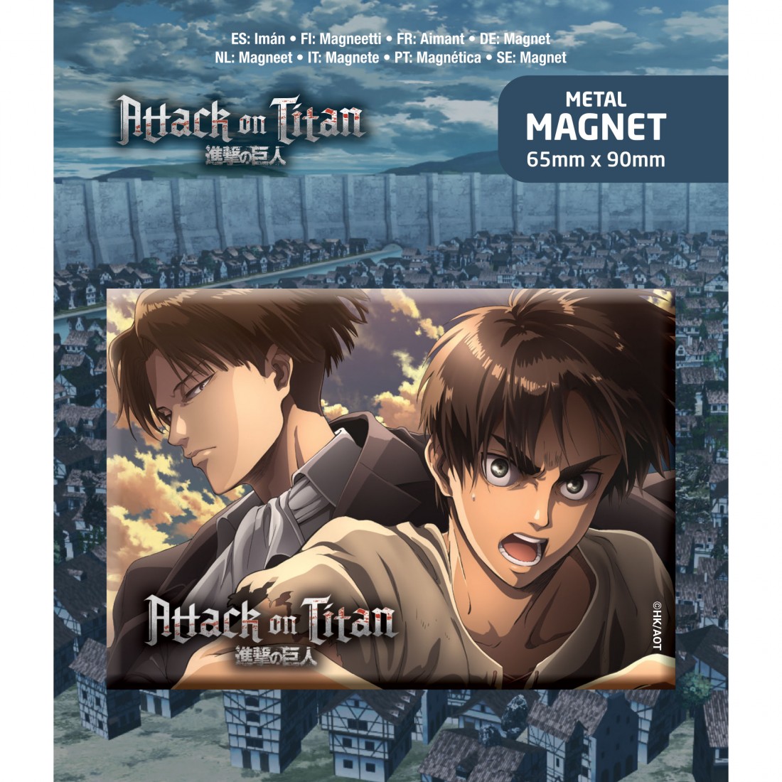 Attack on Titan: Eren and Levi Magnet Wholesale Anime, Kawaii & Gaming ...
